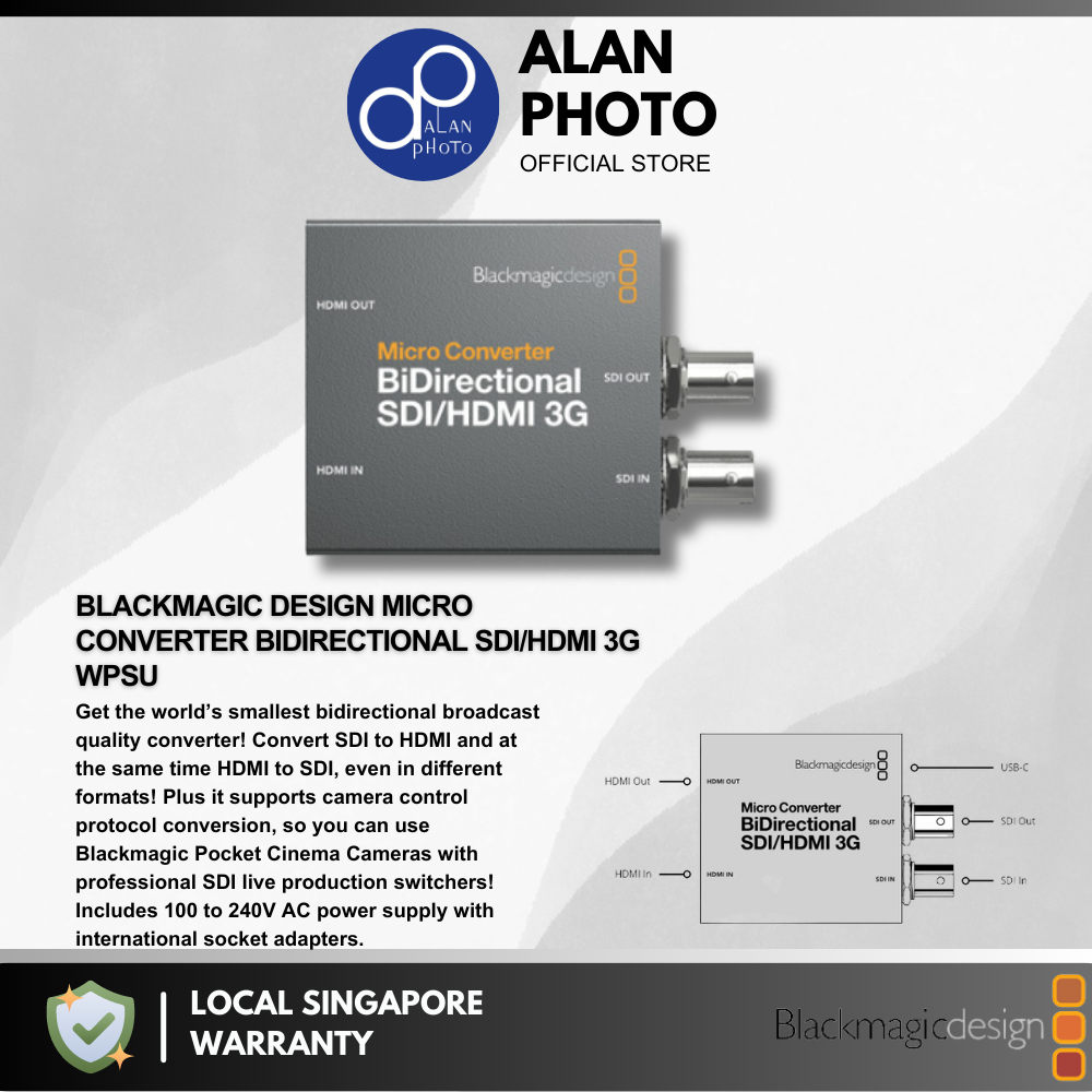Blackmagic Design Micro Converter BiDirectional SDI/HDMI 3G ...