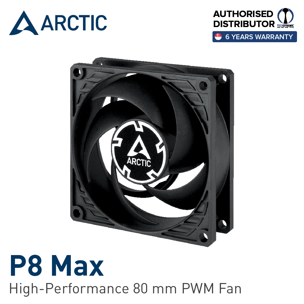 ARCTIC P8 Max & PWM PST High-Performance 80 mm PWM Fan, Black | Shopee ...