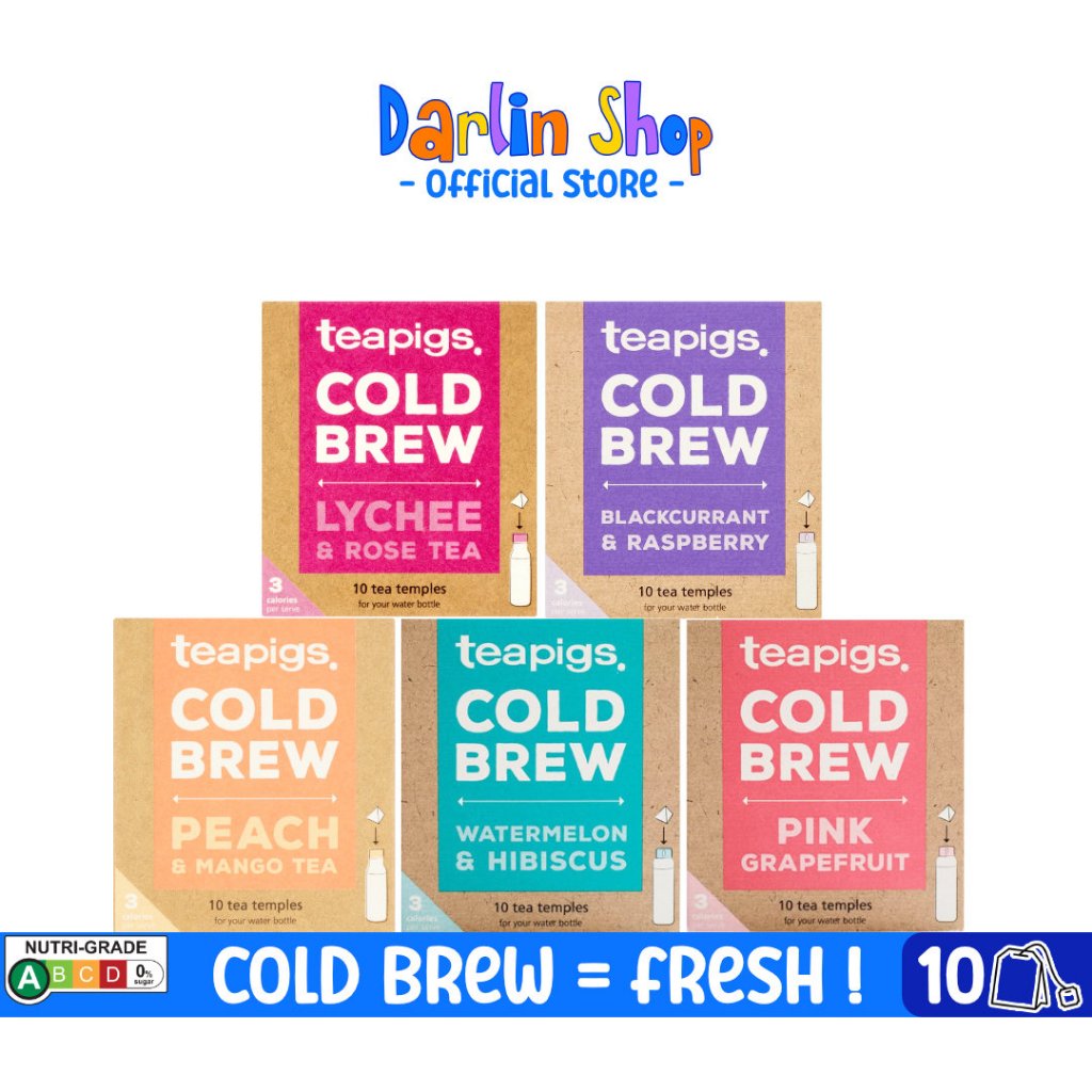Teapigs, Cold Brew Tea, Lychee Rose / Grapefruit / Watermelon, Cucumber ...