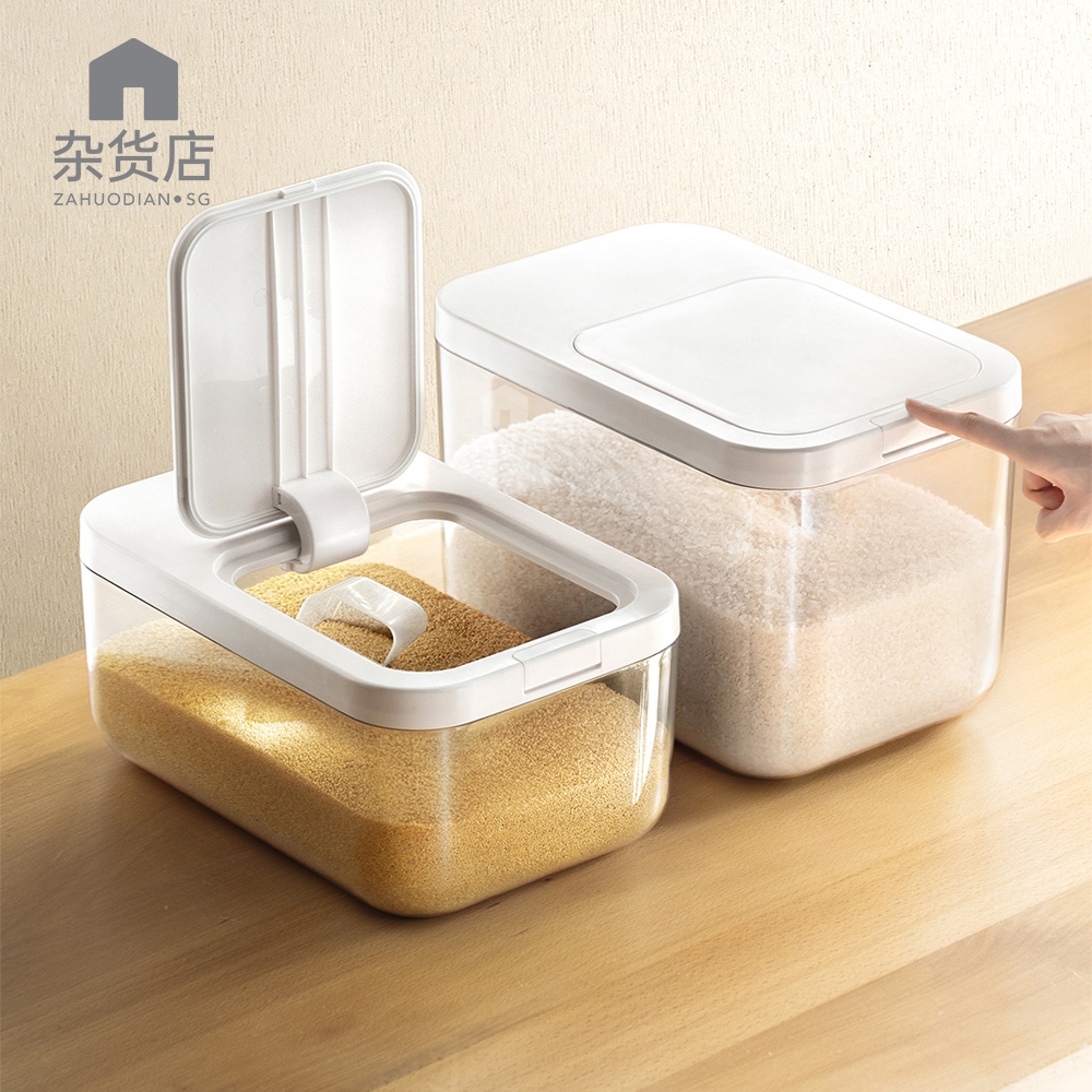 Clear See-through Rice Bucket | Shopee Singapore