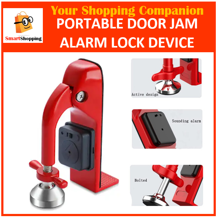 Door Lock Portable Locks Self-Defense Door Stop Alarm Travel Door ...
