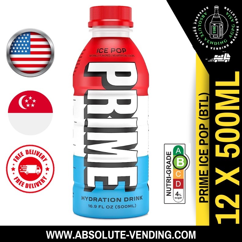 [CARTON] PRIME HYDRATION Ice Pop 500ML X 12 (BOTTLE) (New Stock ...