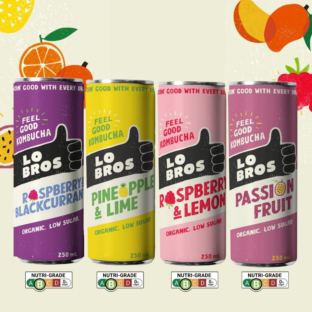 Lo Bros Organic Kombucha - Tasting Set (4 x 250ML) | Shopee Singapore