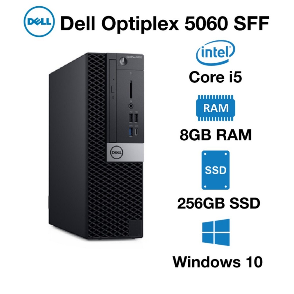 [Refurbished] Dell Optiplex 5060 SFF i5-8500 8GB RAM 256 GB SSD Windows ...