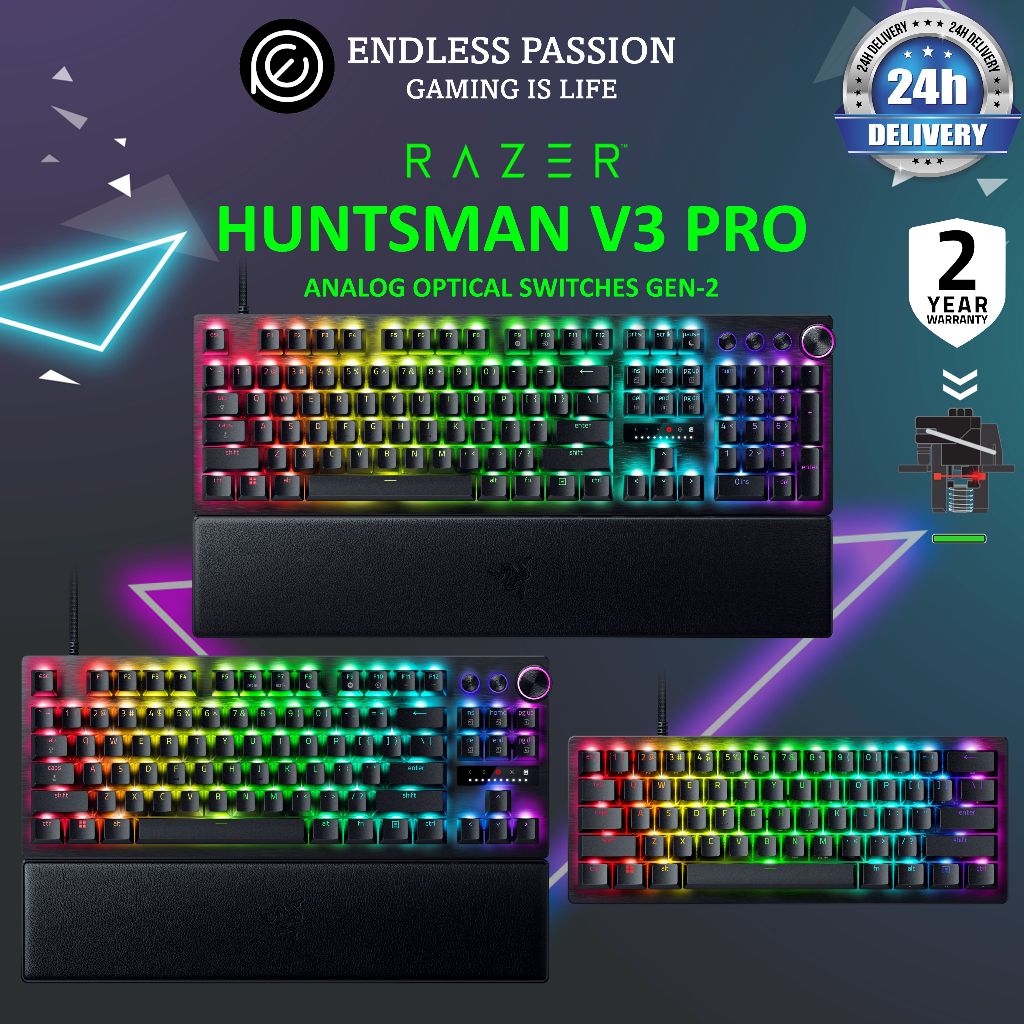 Razer Huntsman V3 Pro - Analog Optical Esports Gaming Keyboard | Shopee ...