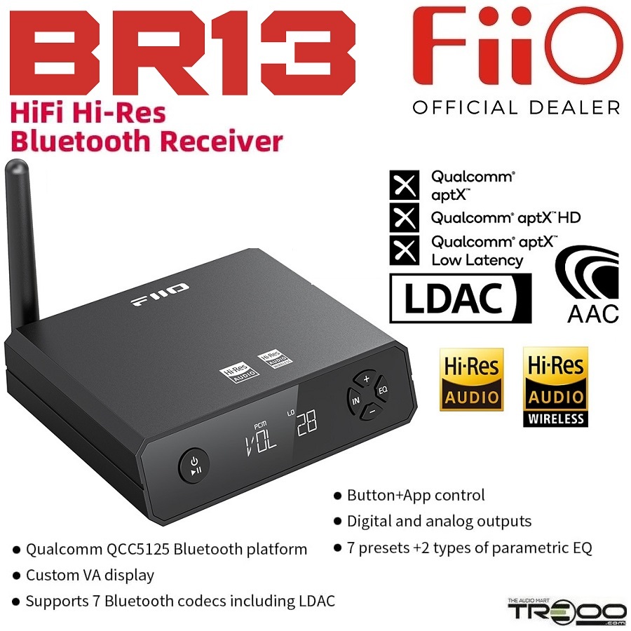 FiiO BR13 Wireless Bluetooth DAC Receiver/Streamer | Shopee Singapore
