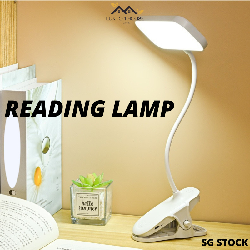 {SG} Clip on LED Reading Lamp Study Lamp Desk Table Lamp Eye Care ...