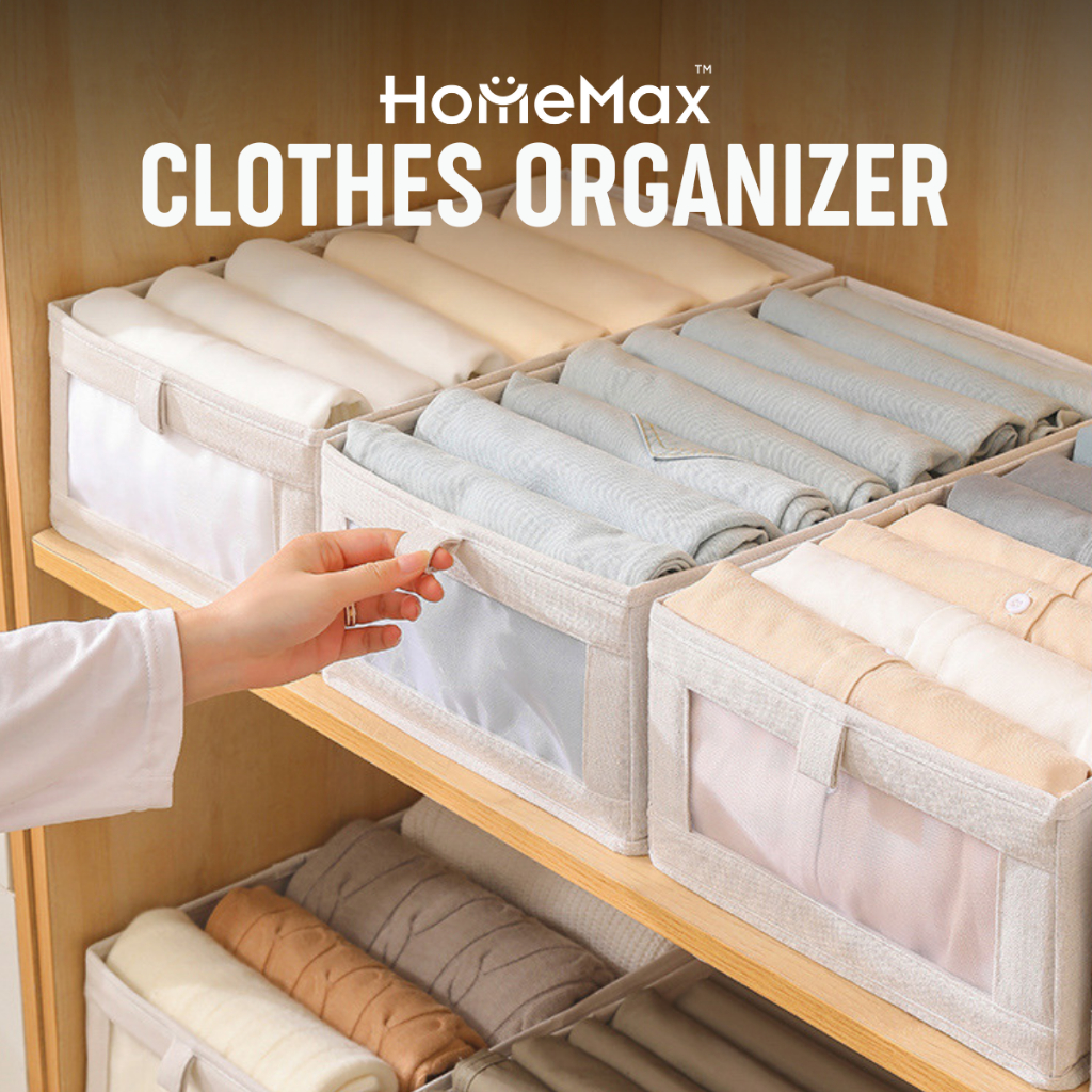 🇸🇬【SG Seller】Foldable Clothes Organizer / Wardrobe Storage Organizer ...