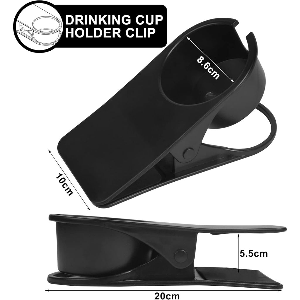 【SG SELLER】Table Cup Holder Desk Organiser Clip Storage Office Table ...