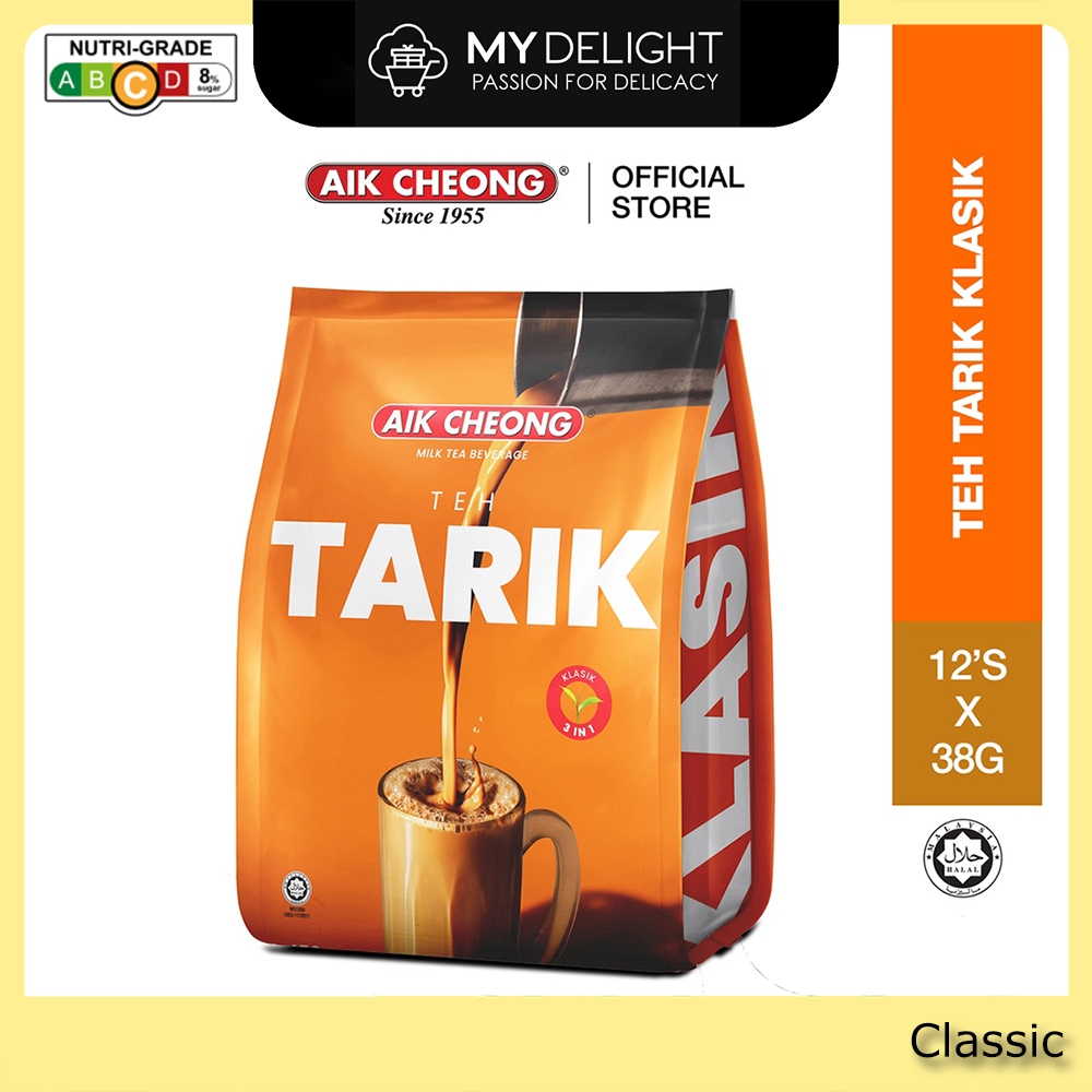 Melaka Aik Cheong Teh Tarik Milk Tea CHAM No Sugar Kosong 2 In 1 ...