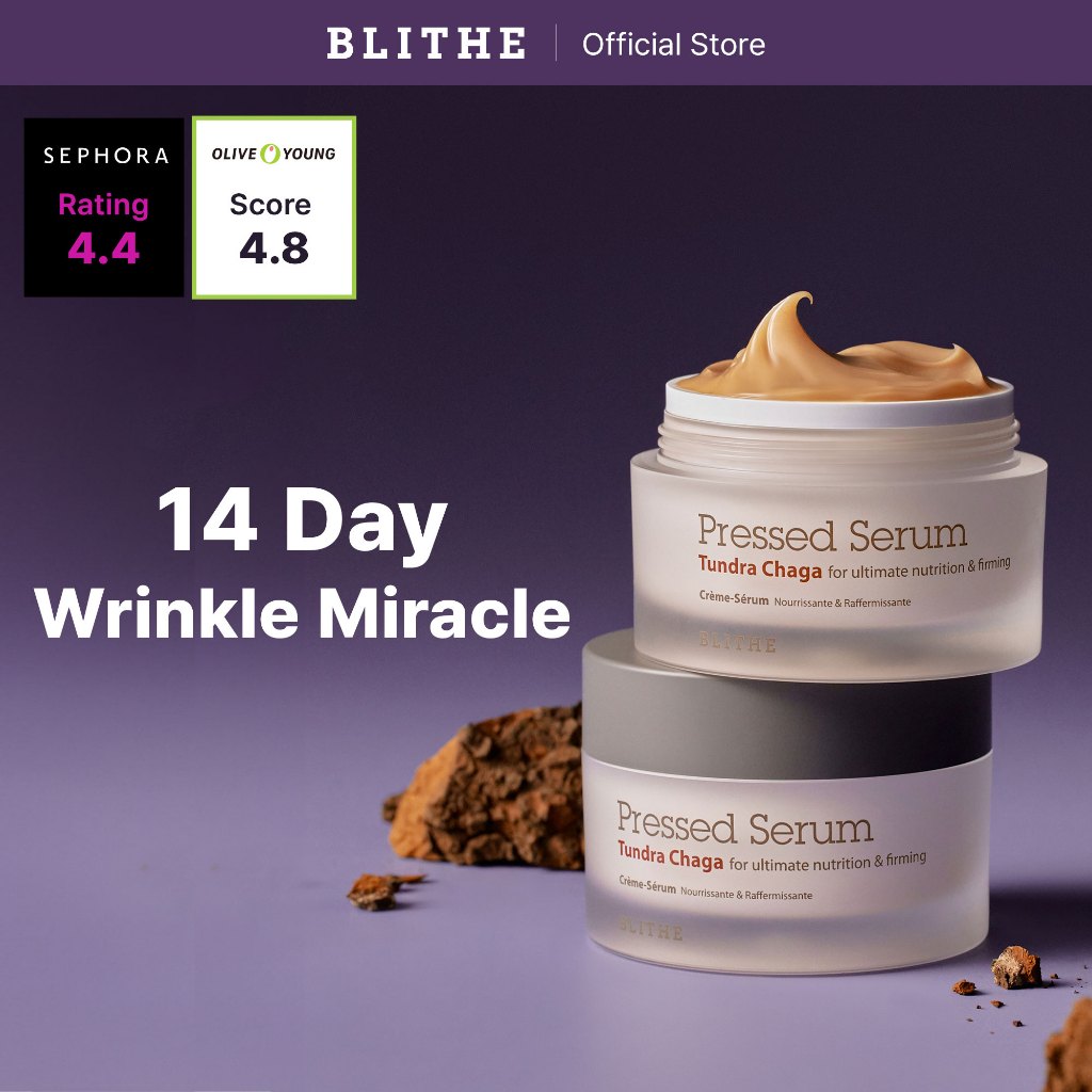 BLITHE Pressed Serum Tundra Chaga Skin Tightening Serum- Face Cream ...
