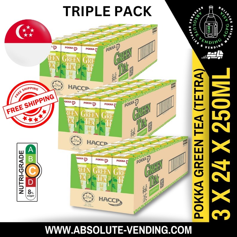 [TRIPLE BUNDLE] POKKA Jasmine Green Tea 250ML X 24 X 3 (TETRA) | Shopee Singapore