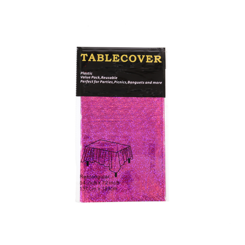 SKP Disposable Plastic Metallic Tablecloth | Shopee Singapore