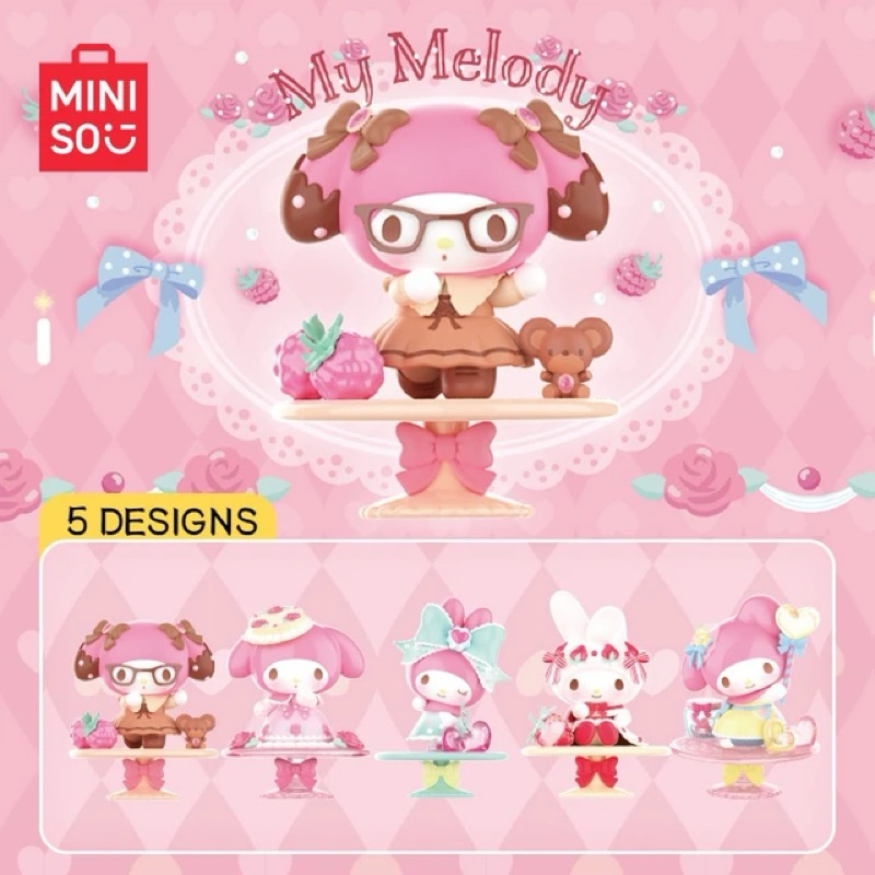 MINISO Sanrio My Melody Afternoon Tea Series Blind Box (Complete Set of ...