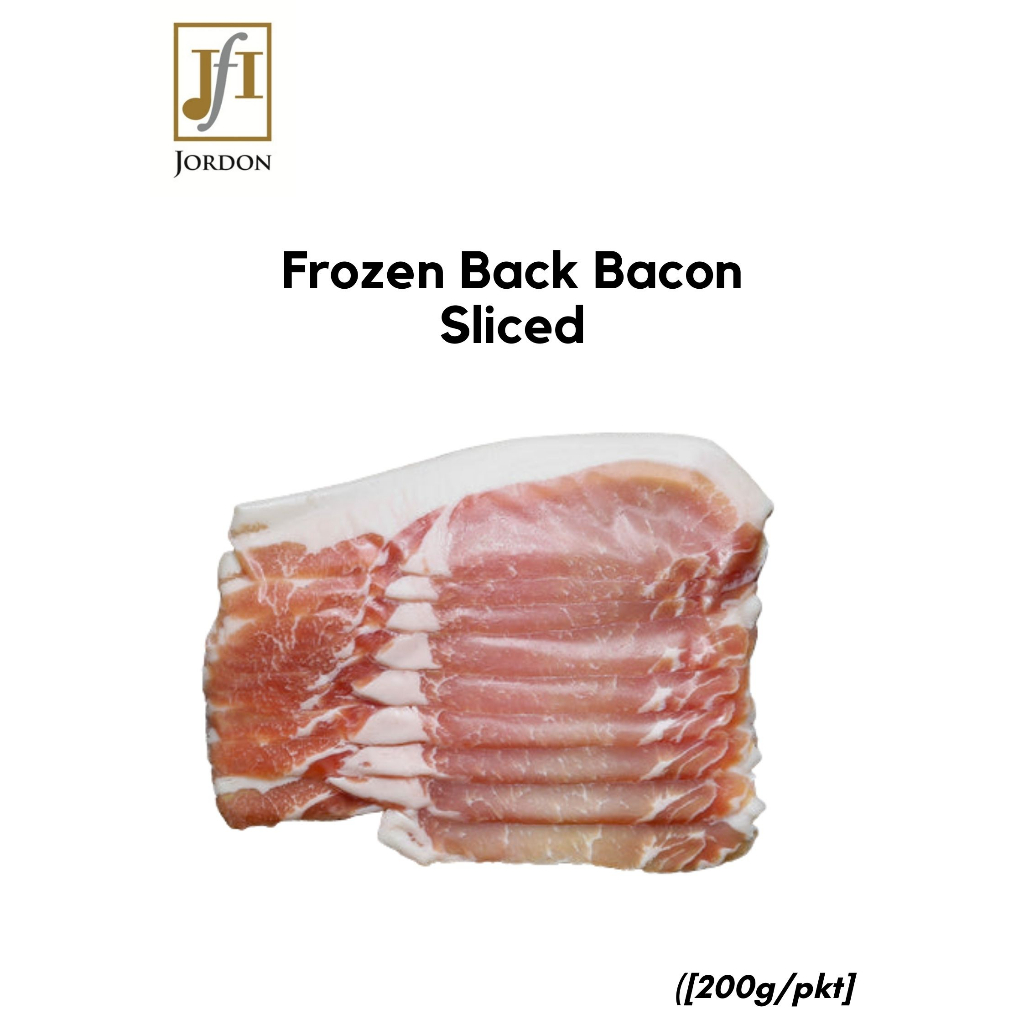 [Jordon][Smokey Flavour] Frozen Back Bacon 200gm/pkt | Shopee Singapore