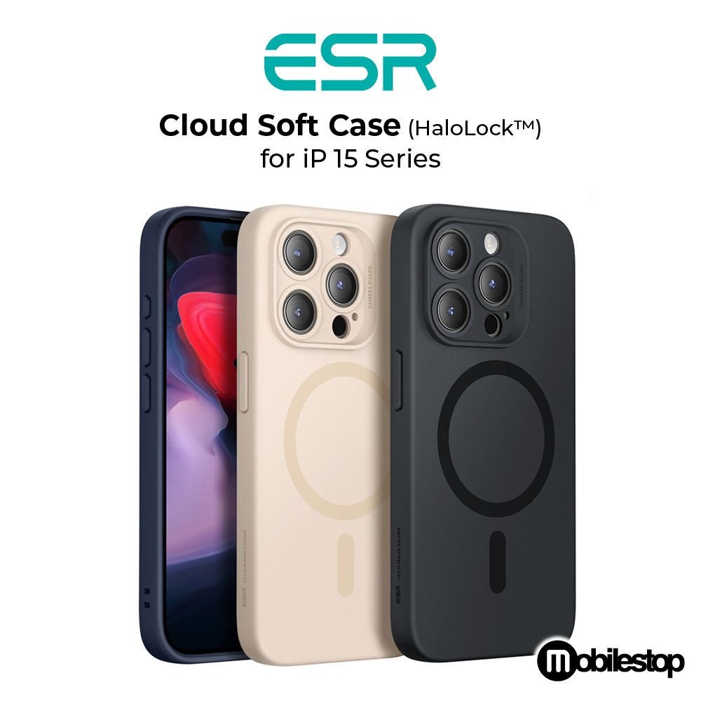 ESR iP 15 Pro / 15 Pro Max Cloud Soft Case (HaloLock) | Shopee Singapore