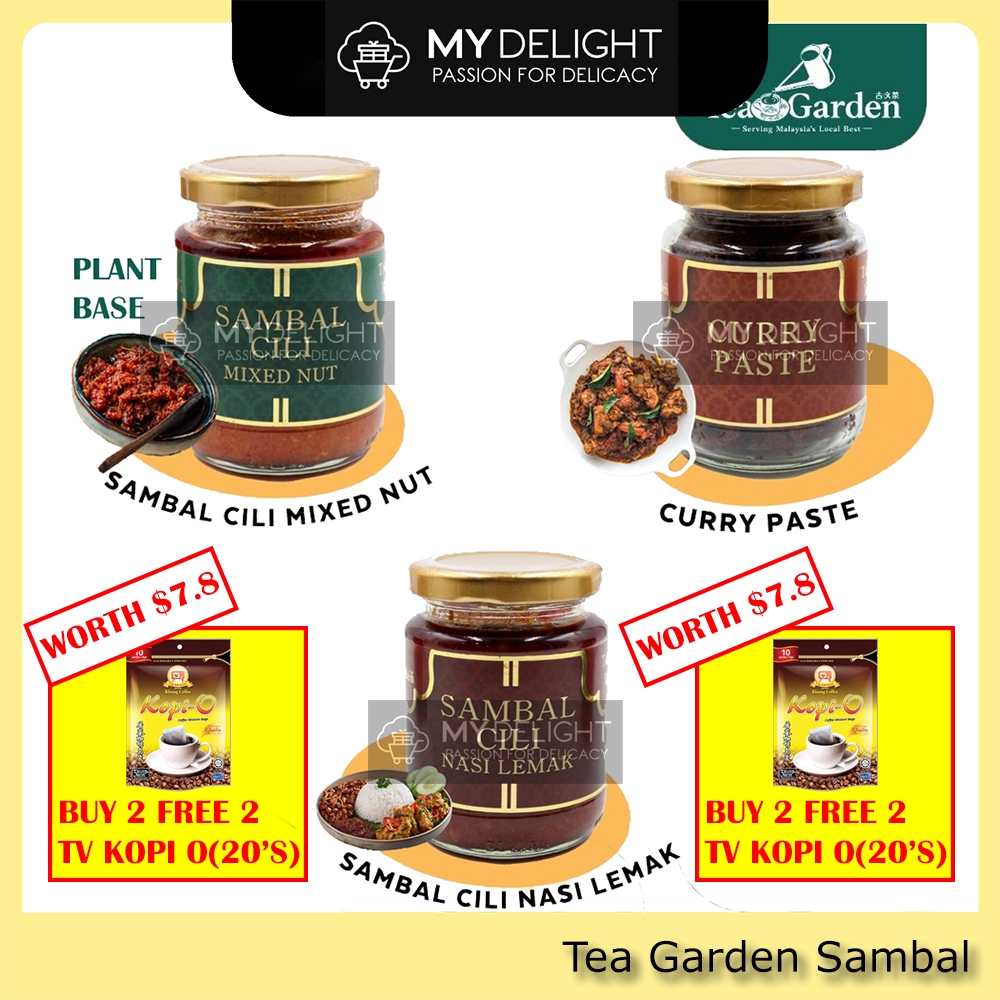 Tea Garden Homemade Sambal Cili Nasi Lemak 190g Mixed Nut 200g Curry Paste 200g Similar Nyet ...