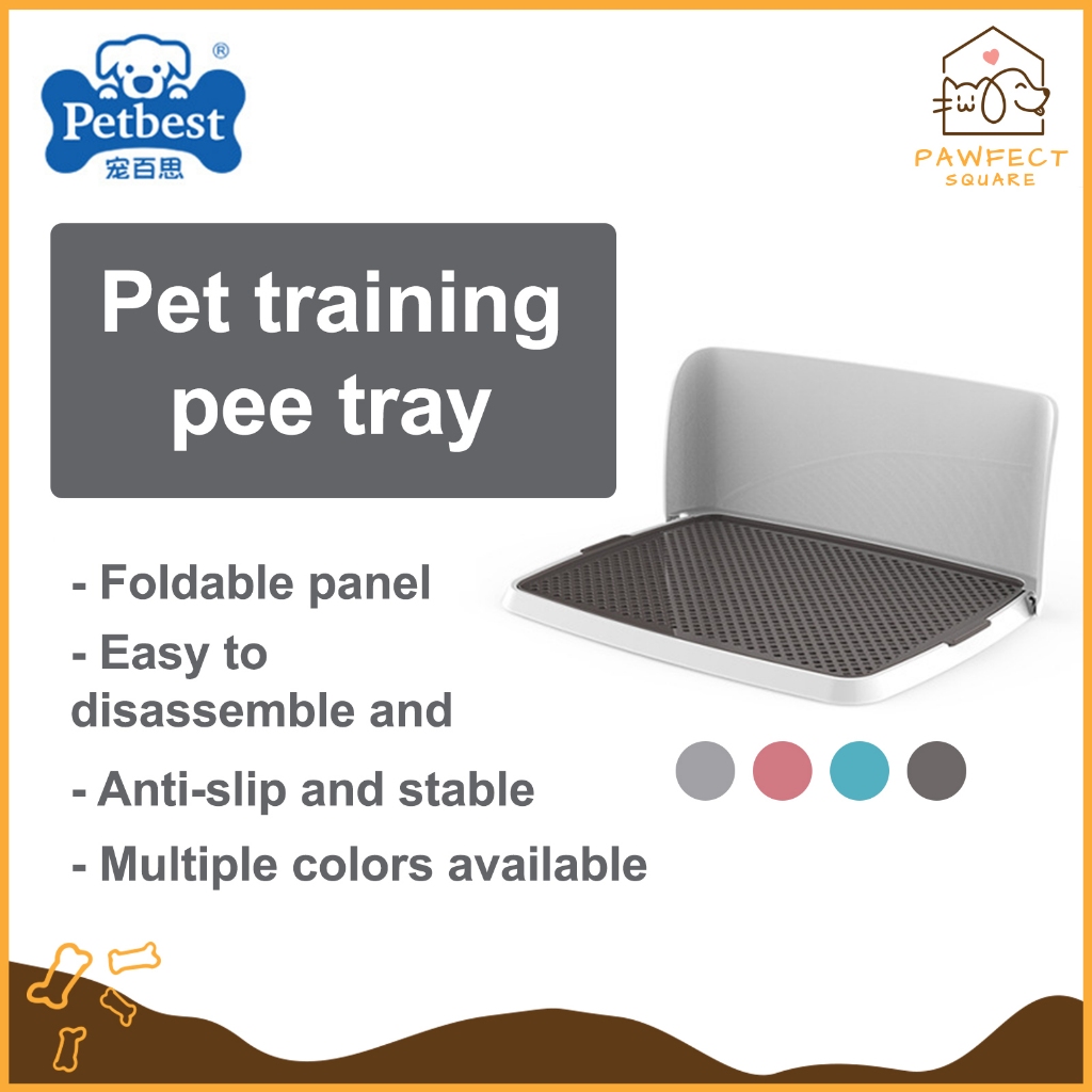 Pawfect Square PETBEST (New) Pee Tray With Wall Panel Puppy Training ...