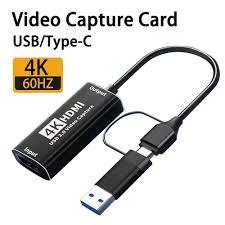 HDMI to USB/Type-C Capture Card for Live recording with DSLR or Action ...
