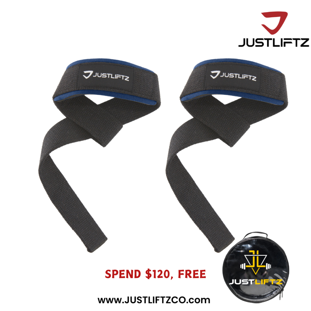 Justliftz Neoprene Padded Heavy Duty Premium Lifting Straps Deadlift ...