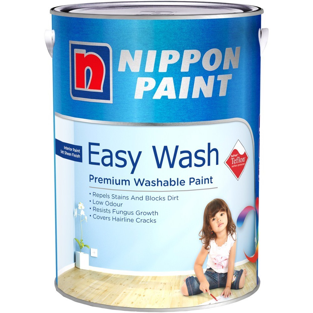 Nippon Paint Easy Wash Premium Washable Paint 1L/5L | Shopee Singapore