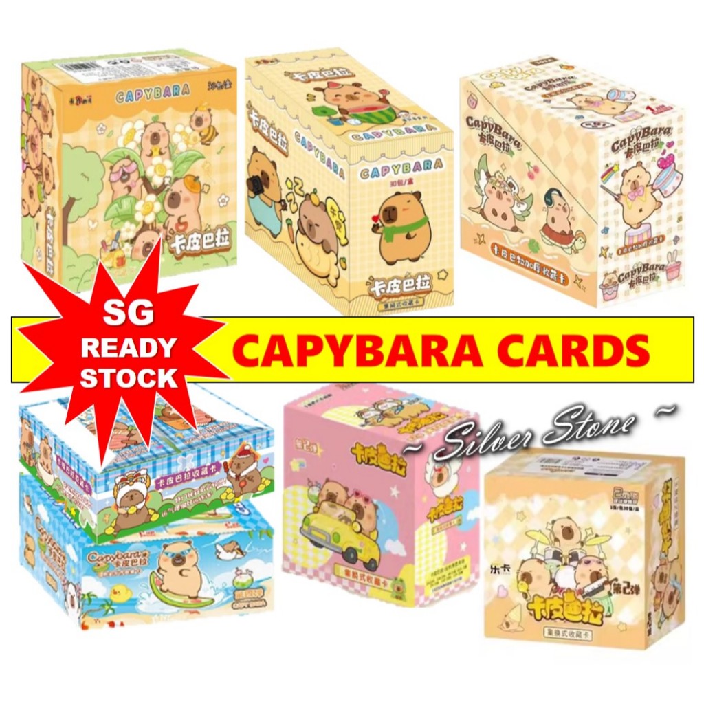 [SG READY STOCK] Capybara Cards King Flash Cards Cute Kapibara Trading ...