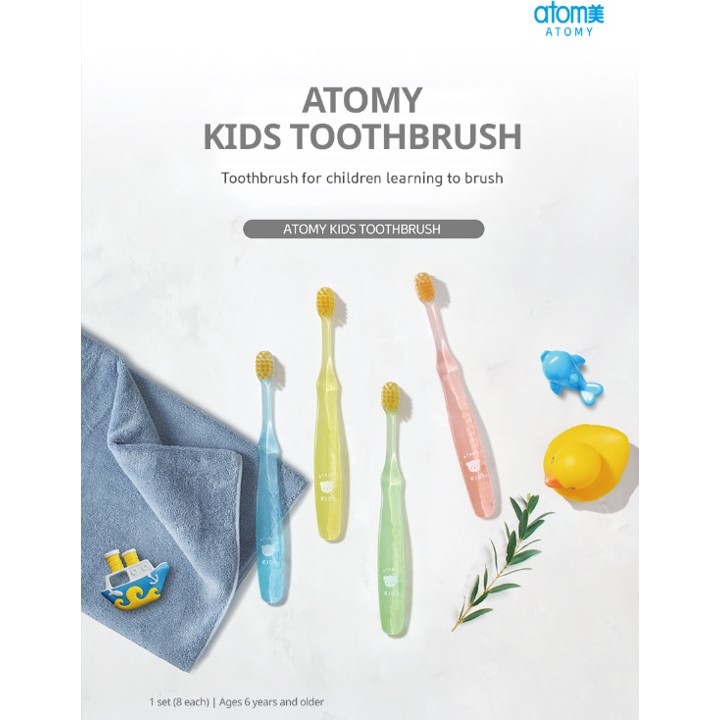 Atomy Kids Toothbrush Set | 8 Pcs | Grade 1 FDA Medical Device | KIFA ...