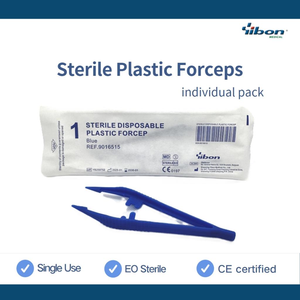 [Ready Stock] Yibon Sterile Disposable Plastic Forceps 一次性无菌塑料镊子 ...
