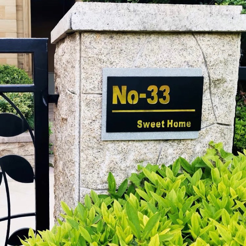 Customised Outdoor Unit Sign door/unit signage Customised Door Unit ...