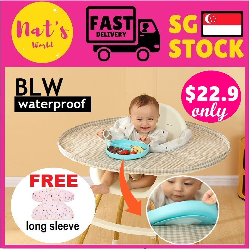 Baby Tray Bibs BLW Placemat Led Weaning ( RoTI) | Shopee Singapore
