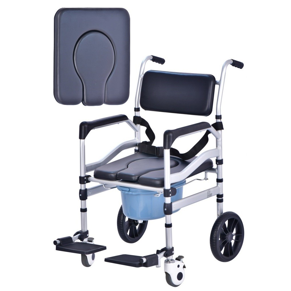 Premium Commode Chair Portable Medical Steel Folding Toliet Bedside ...