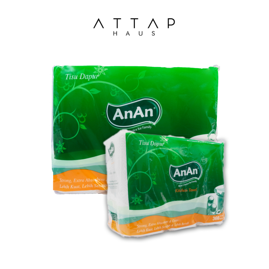 6 Rolls | An An Kitchen Tissue 2-Ply x 60 Sheets | Kitchen Towel ...