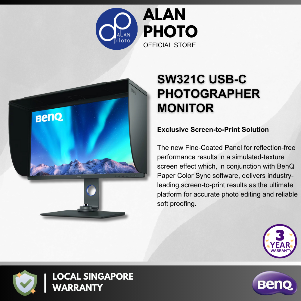 BenQ SW321C｜32-inch 4K AdobeRGB USB-C Photographer Monitor | BenQ ...