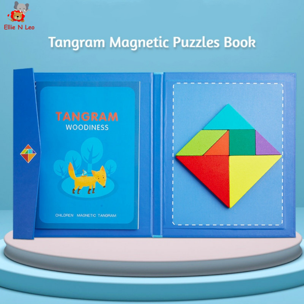 [SG Stock] 3D Jigsaw Tangram Magnetic Puzzles Book for Kids Game ...