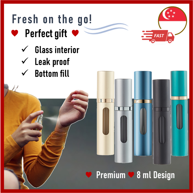[SG Stock] 8ml Refillable Travel Perfume Atomiser in Gift Box [Premium ...
