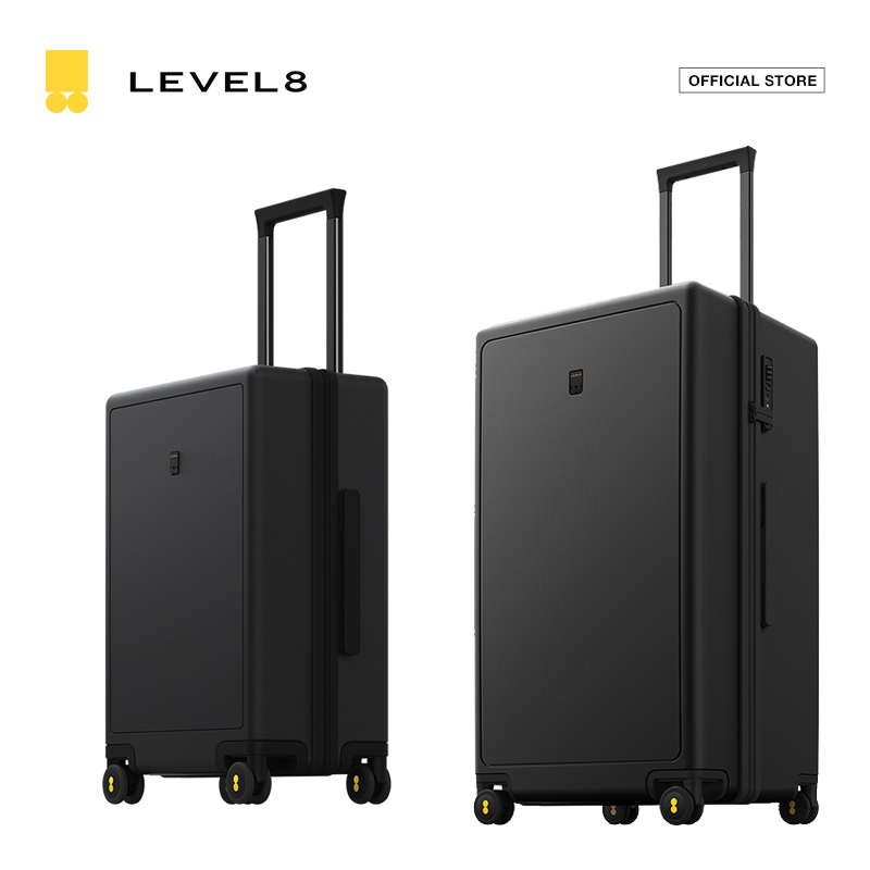 LEVEL8 Luminous Textured Trolley Luggage Case Suit 20"&28" | Shopee Singapore