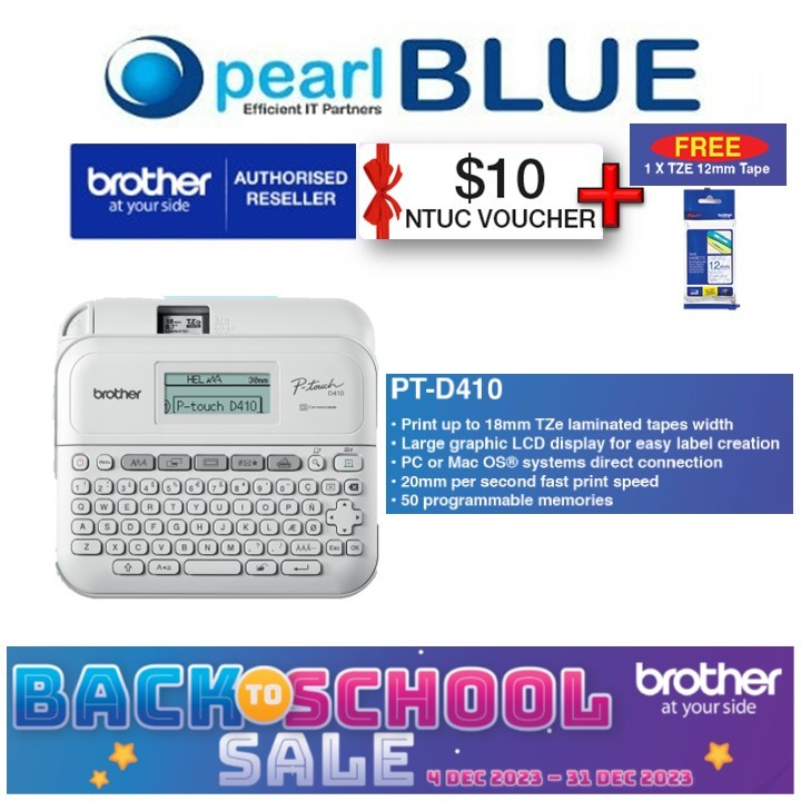 (Original) Brother PT-D410 PT D410 410 PC Connectable Label Printer ...