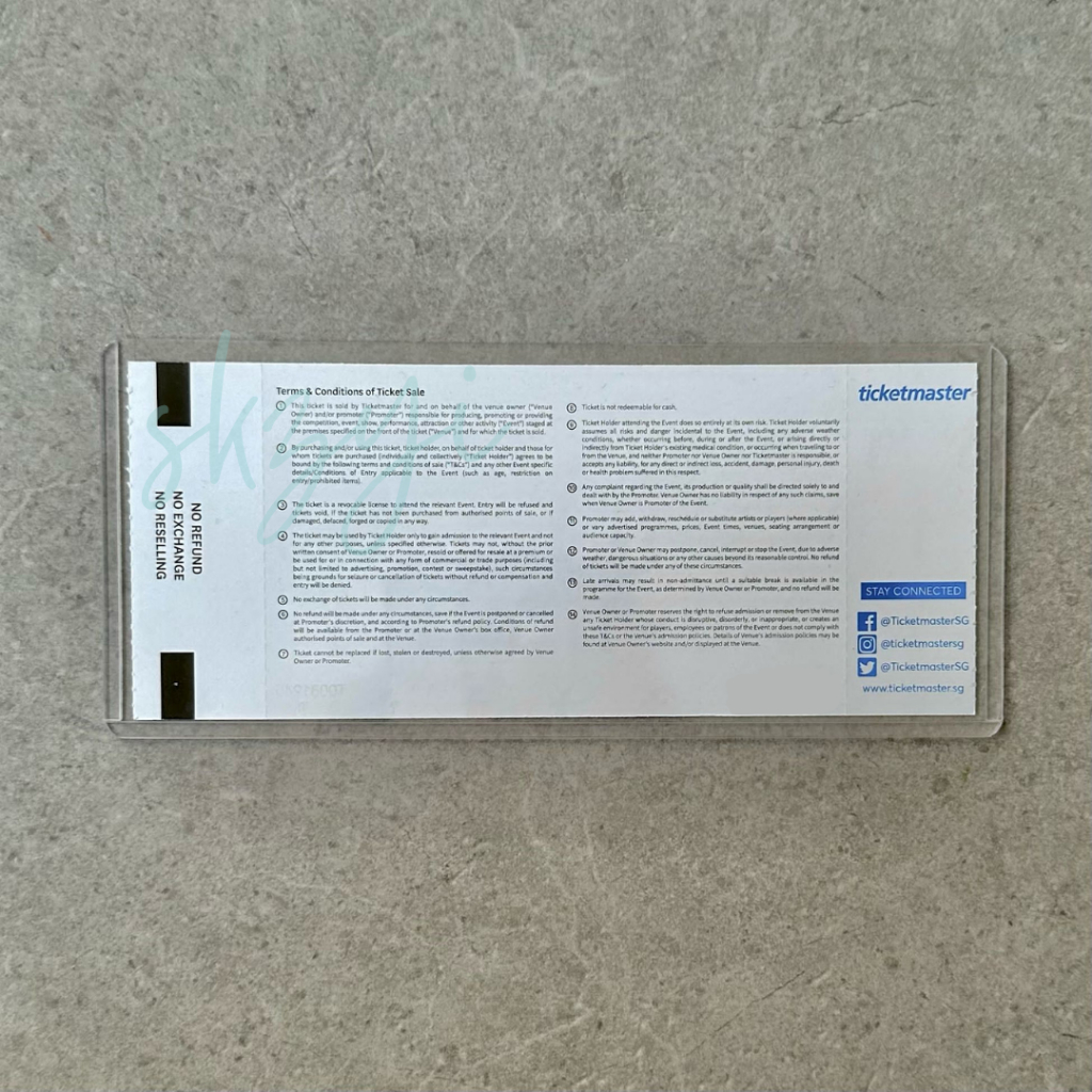10pcs - Concert Ticket Toploader (Clear Type) | Shopee Singapore