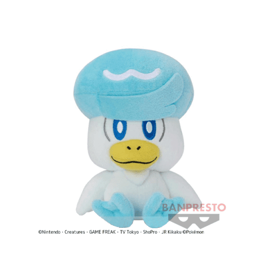Pokémon Quaxly (Kuwassu) Plush - Pokemon Stuffed Toy Paldea Region ...