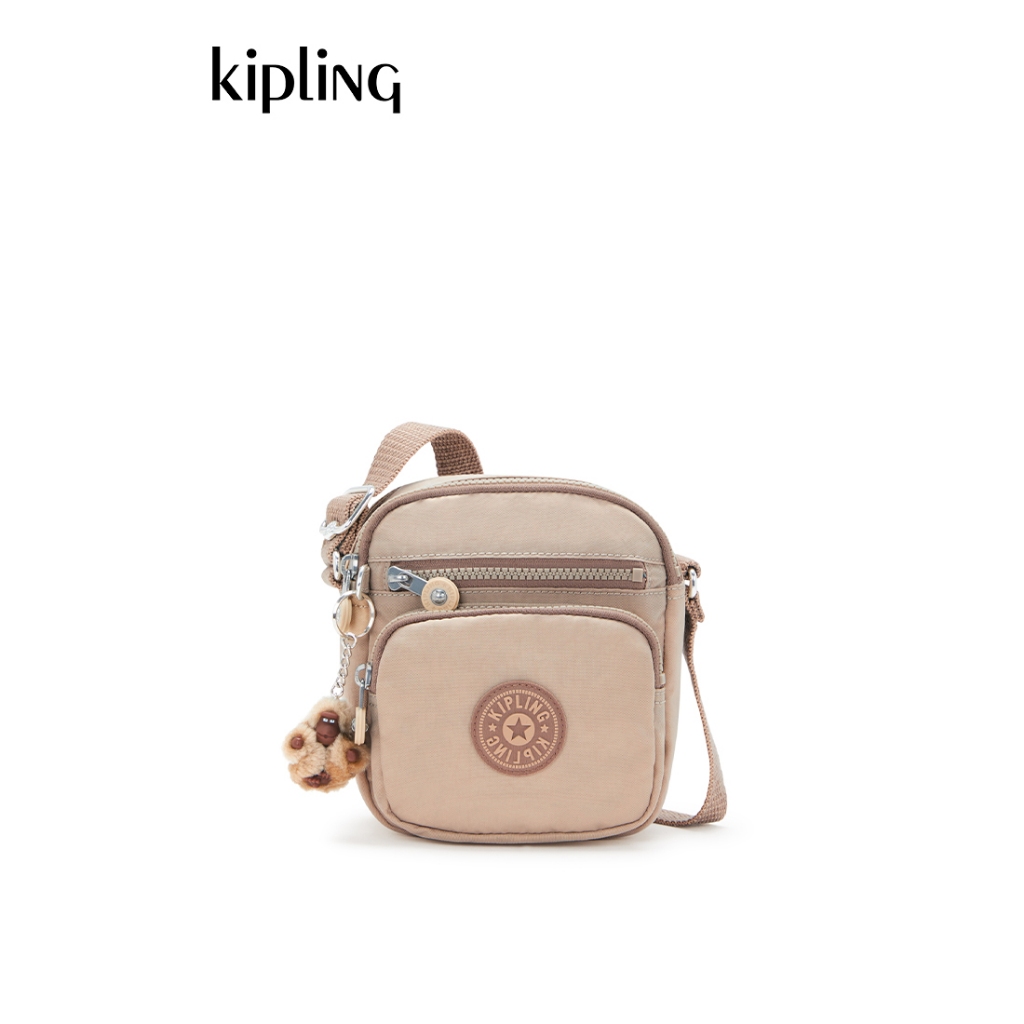 Kipling RON Light Clay Sand Crossbody Bag | Shopee Singapore