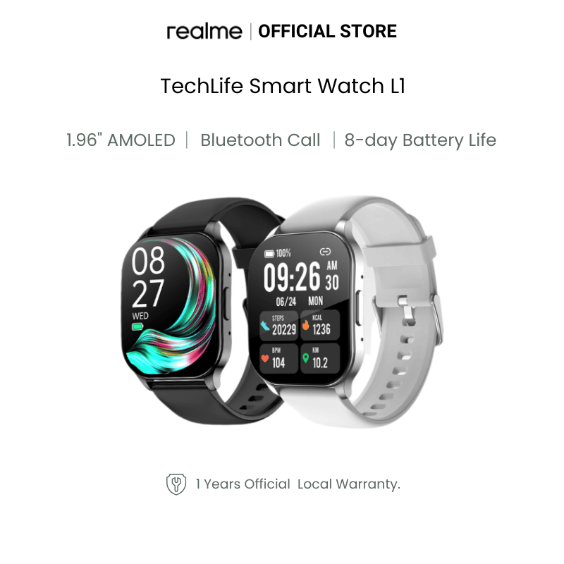 Techlife Smart Watch L1 AMOLED HD | Phone Bluetooth Call | Fashion ...