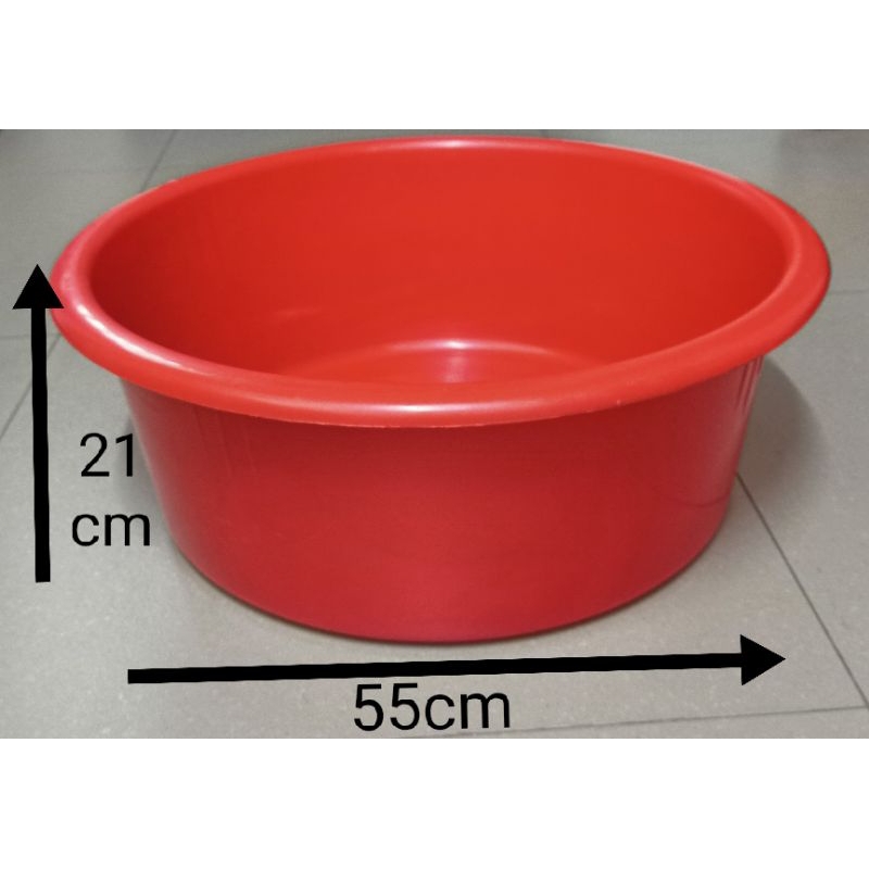 22" Big Round Plastic Wash Basin (Thick) | Shopee Singapore