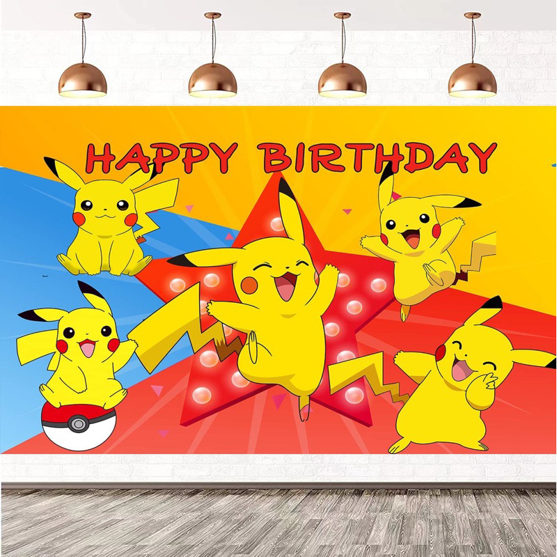 [SG] Pokemon Photography Backdrop Pikachu Banner photography backdround ...