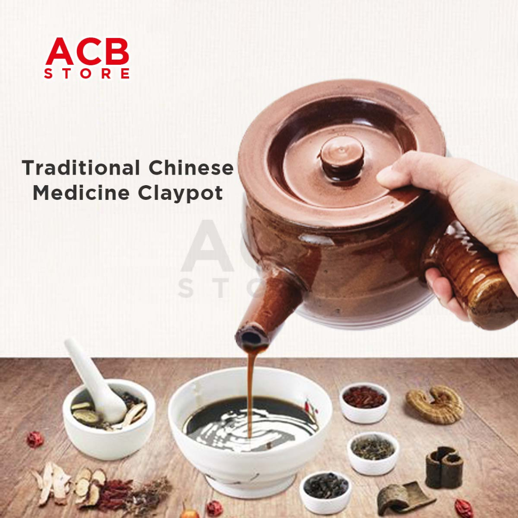 [SG STOCK] Traditional Chinese Medicine Claypot | Casserole Clay Pot | Kettles for Chinese Herb ...