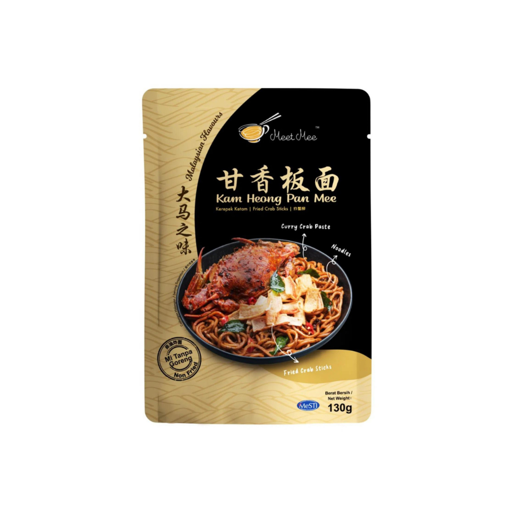 MEET MEE Pan Mee Instant Noodles 1 Pack - Halal, Thick/Thin, Quick ...