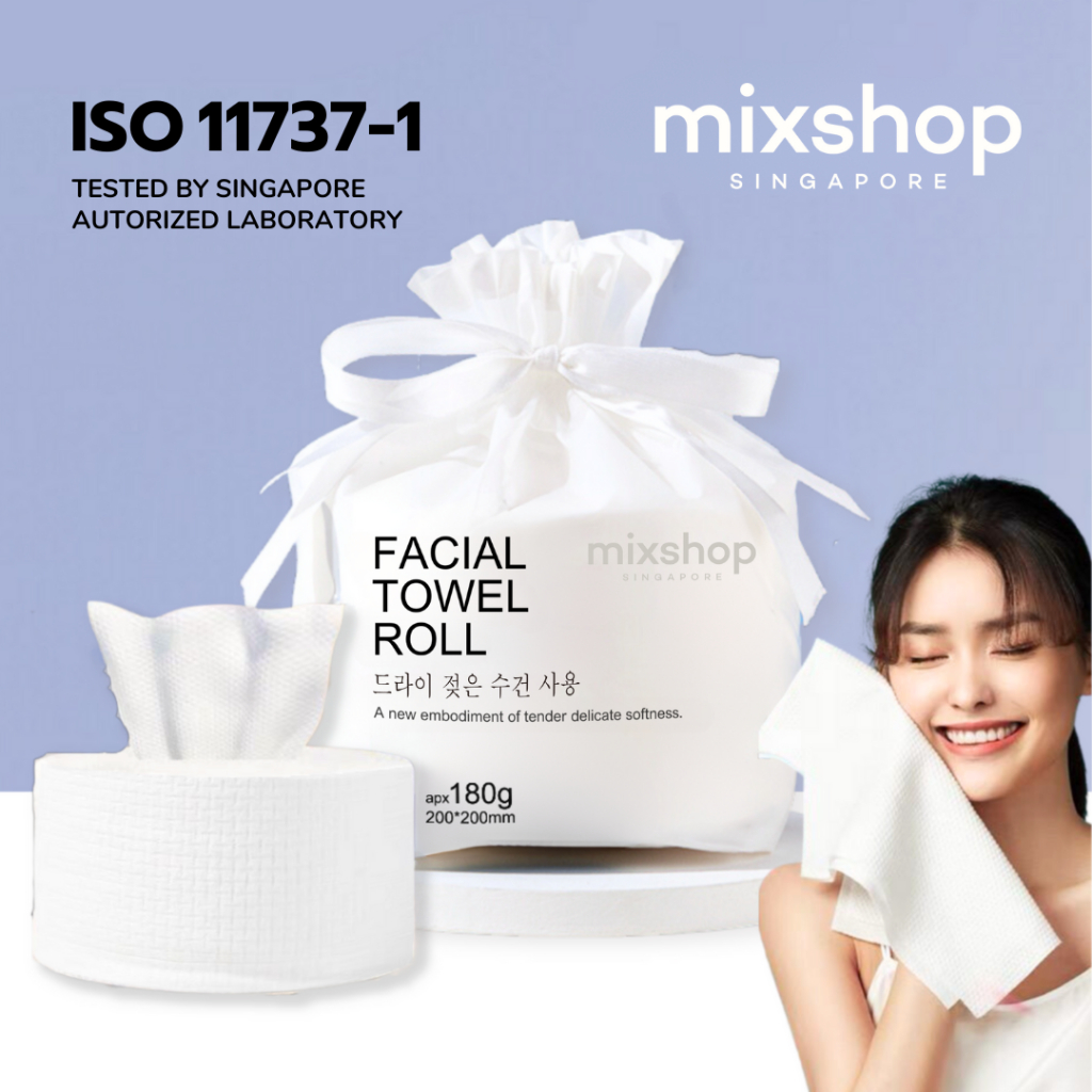 mixshop Disposable Facial Cotton Towel Roll, Makeup Remover Tissue ...