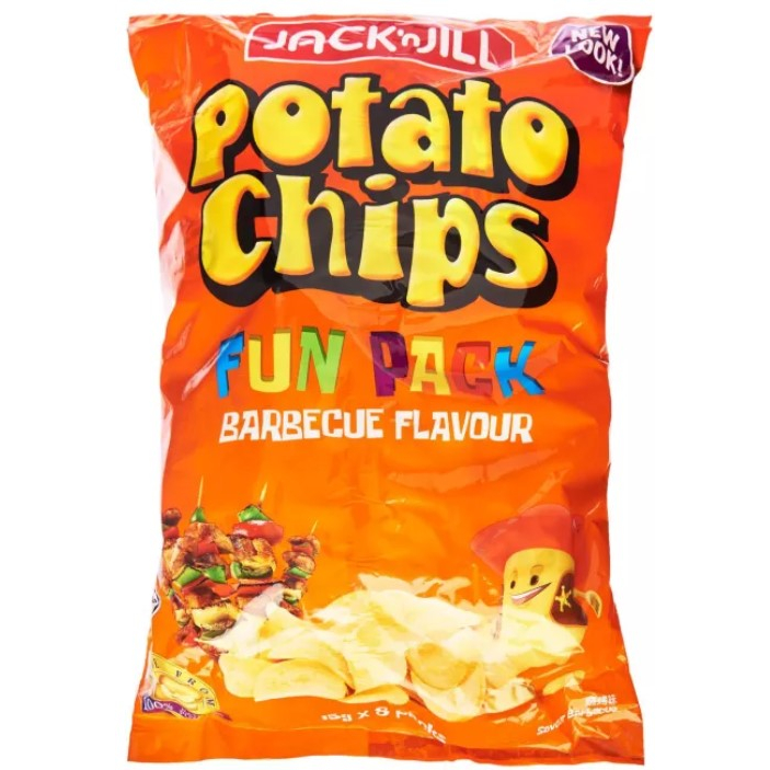 Jack N Jill Barbecue Funpack Potato Chips Pack of 8 (8 x 15g) | Shopee ...