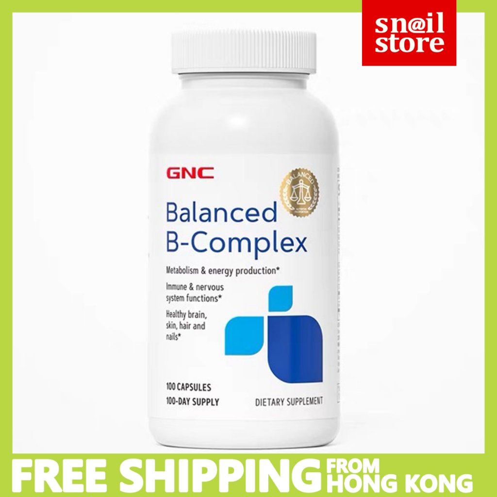 GNC Balanced B-Complex (100 capsules) (EXP 2026)平衡比例 B-complex 綜合維他命B ...