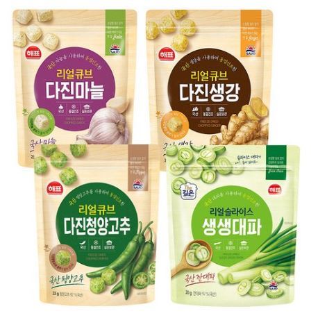 [KOREA] Freeze Dried Minced Garlic Cube, Minced Ginger Cube, Sliced ...