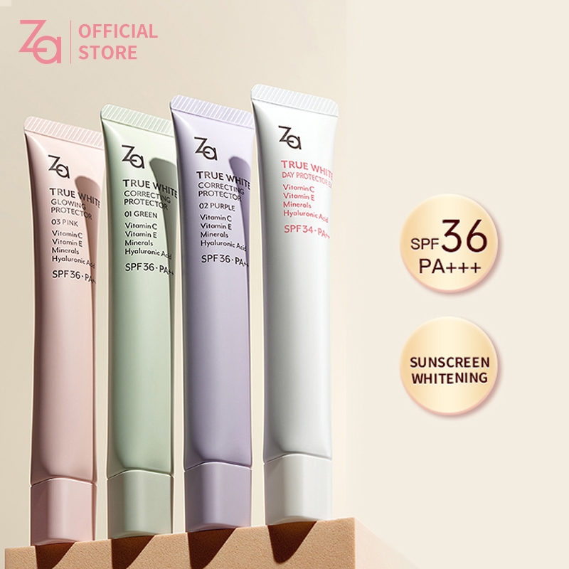 ZA True White Correcting Protector SPF36PA++ 35g | Shopee Singapore